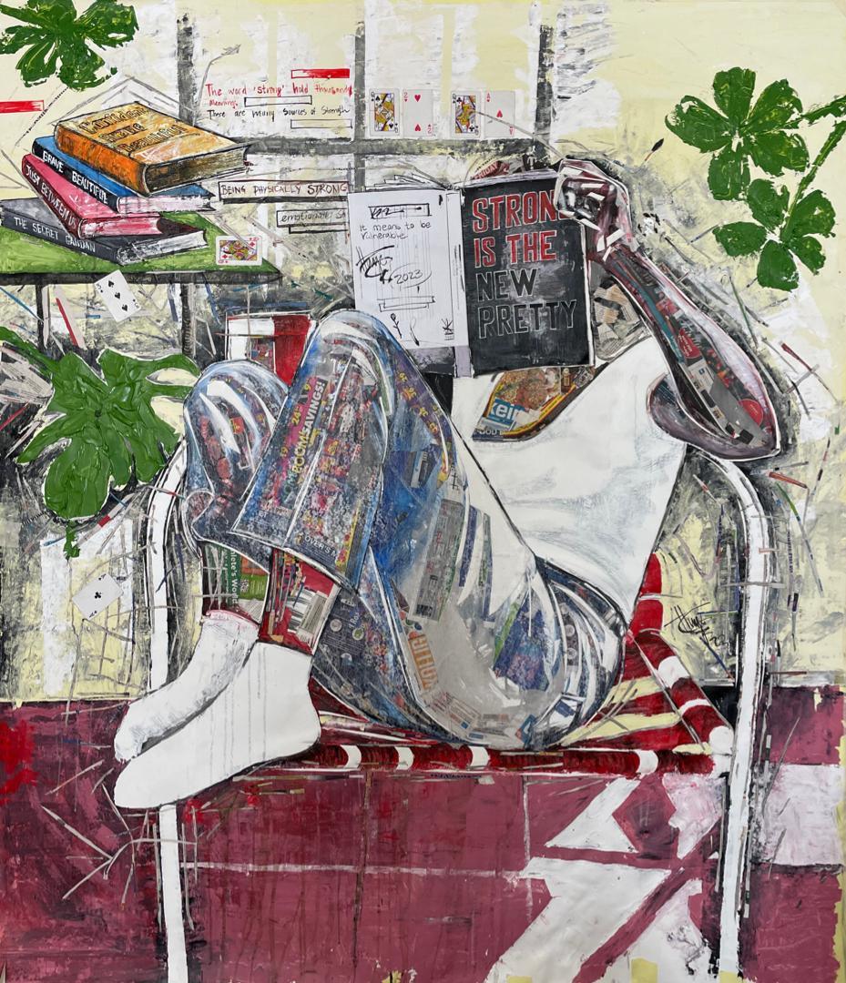 Strong is the New Pretty, Collage by Hage | AFRIKANIZM ART