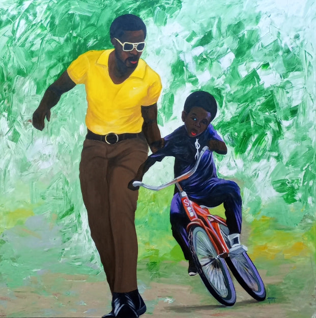 thank You Daddy, Painting by Robert Osei Anim | AFRIKANIZM ART – Afrikanizm
