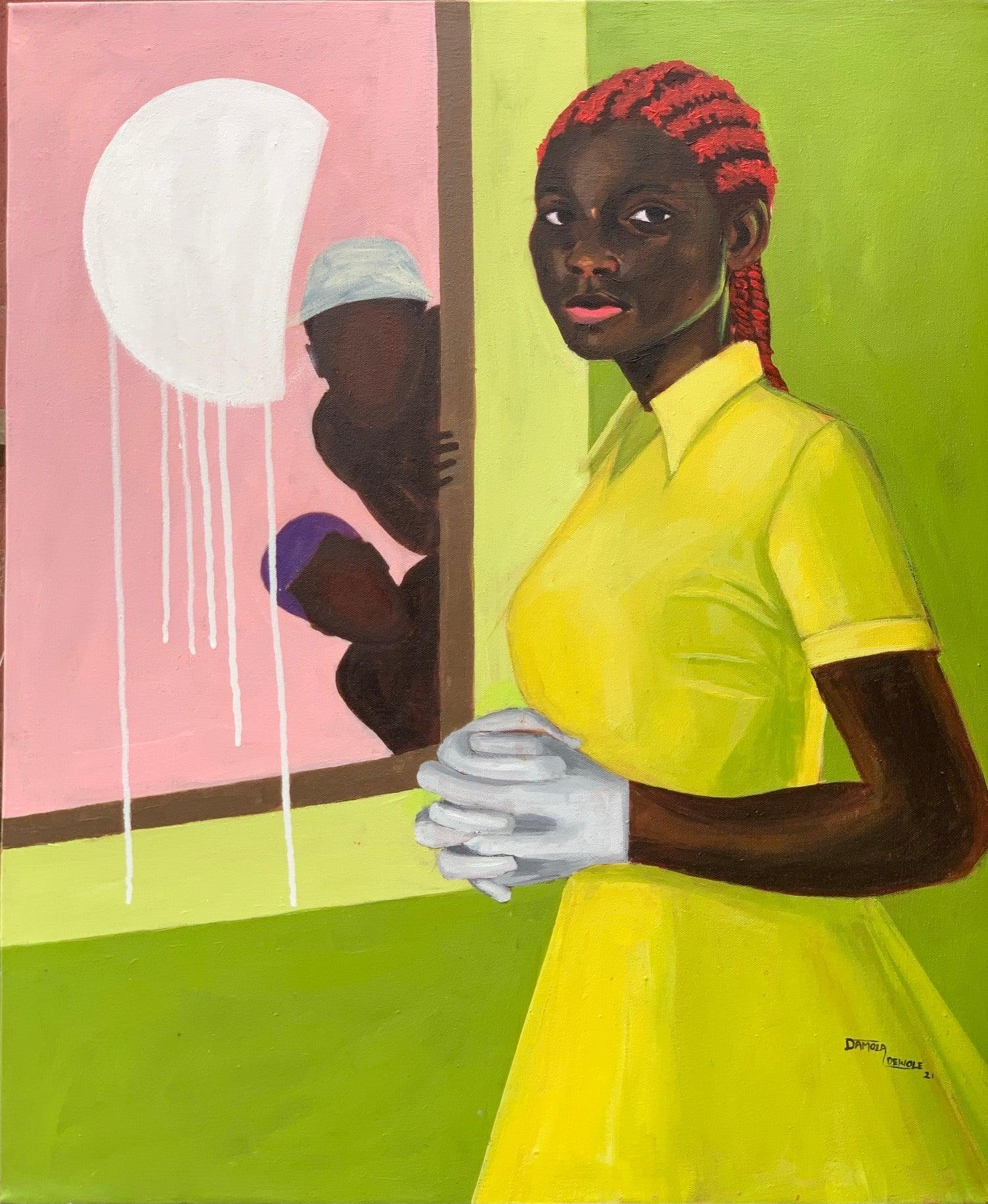 Ayo, Painting by Adewole Damola | AFRIKANIZM ART – Afrikanizm