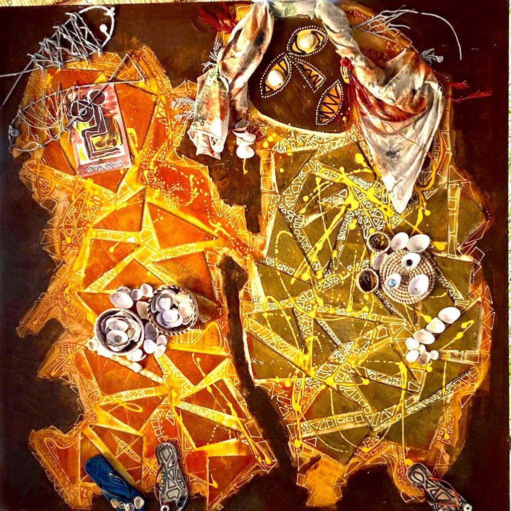 Bessangana, Collage by Paulo Amaral | AFRIKANIZM ART