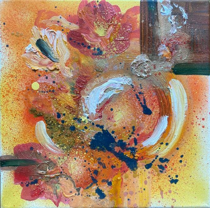 Deconstructed Flower box, Painting by Akissi Beukman | AFRIKANIZM ART ...