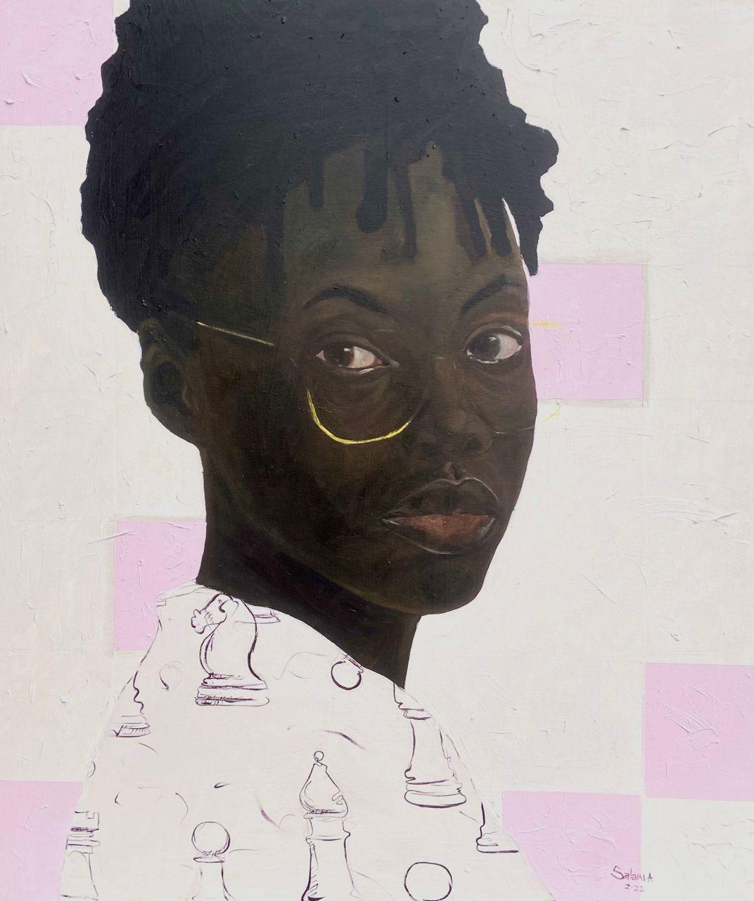 I'm Spec II, Painting by Azeez Salami | AFRIKANIZM ART – Afrikanizm