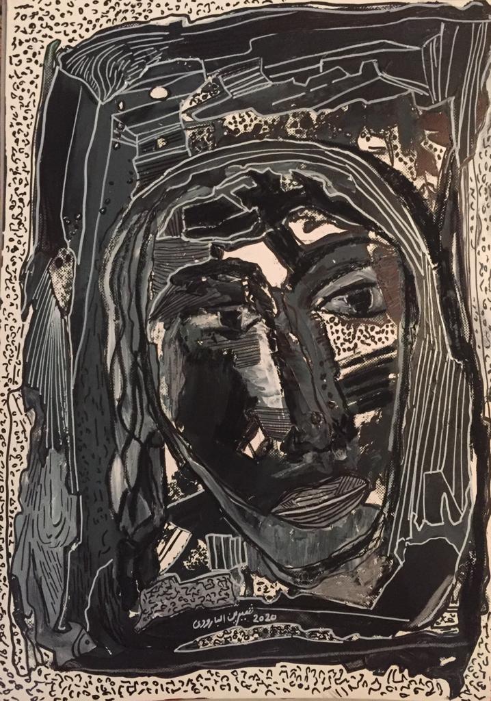Inside Black Color, Painting by Sherin Elbaroudi | AFRIKANIZM ART ...