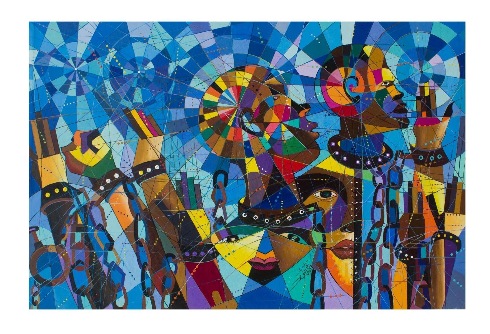 Redemption, Painting by Kelvin Ansong | AFRIKANIZM ART