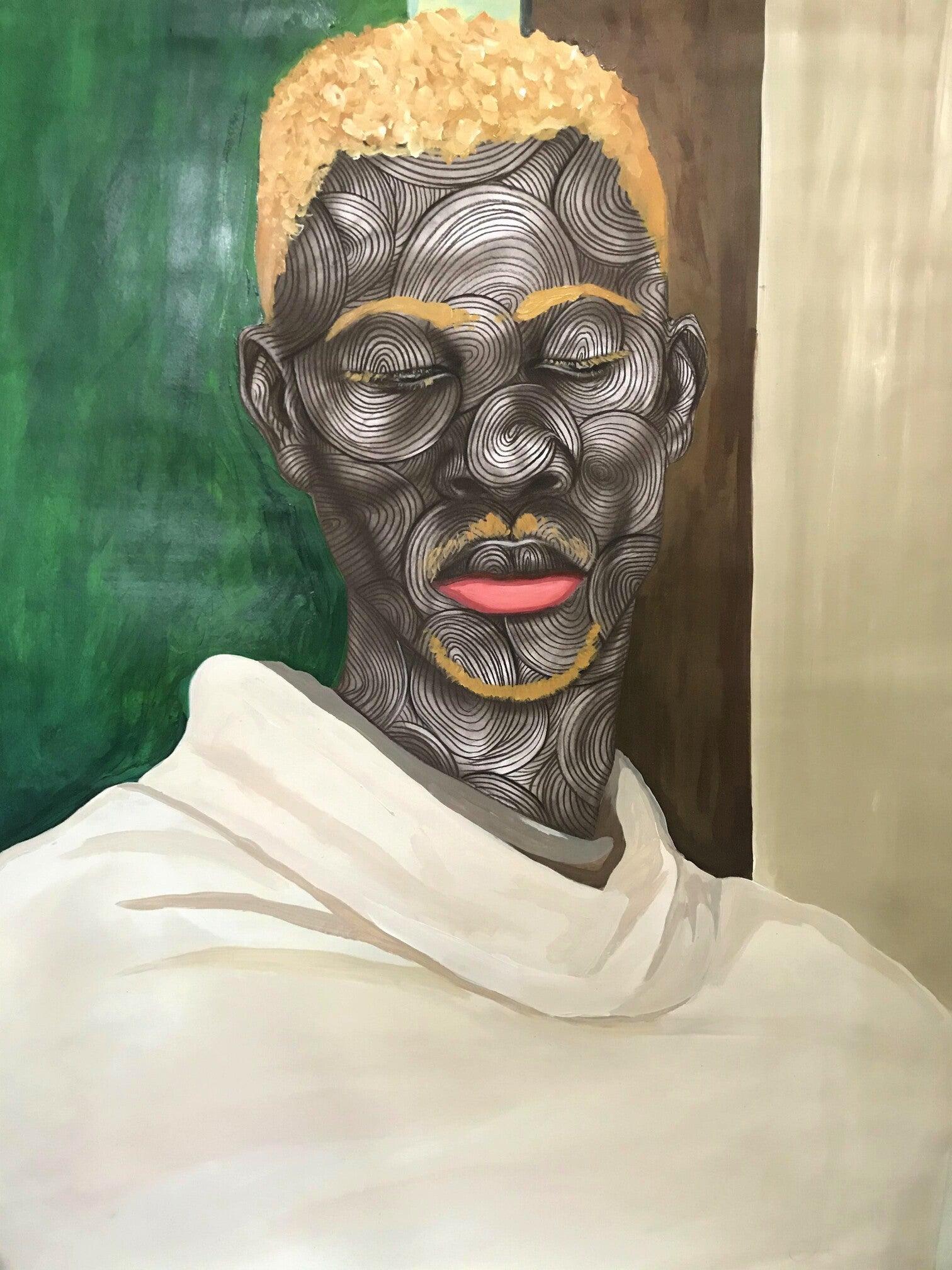 The Albino series I, Painting by Eric Odartey Cruickshank | AFRIKANIZM ART