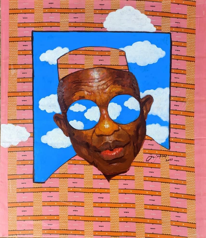 Trough The Lens of Eternity, Painting by Osifeso Ezekiel | AFRIKANIZM ART